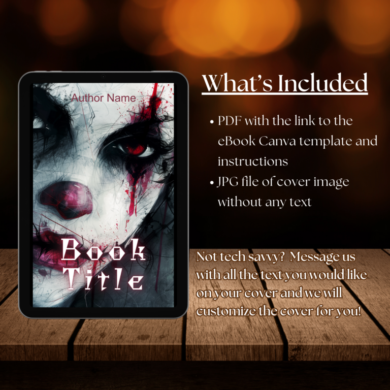 Spooky Clown: Premade Horror eBook Cover Design